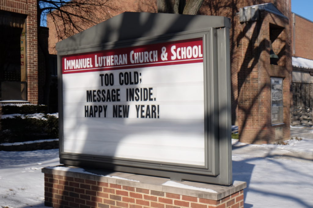 Outdoor Sign Outreach | Immanuel Lutheran Church and School